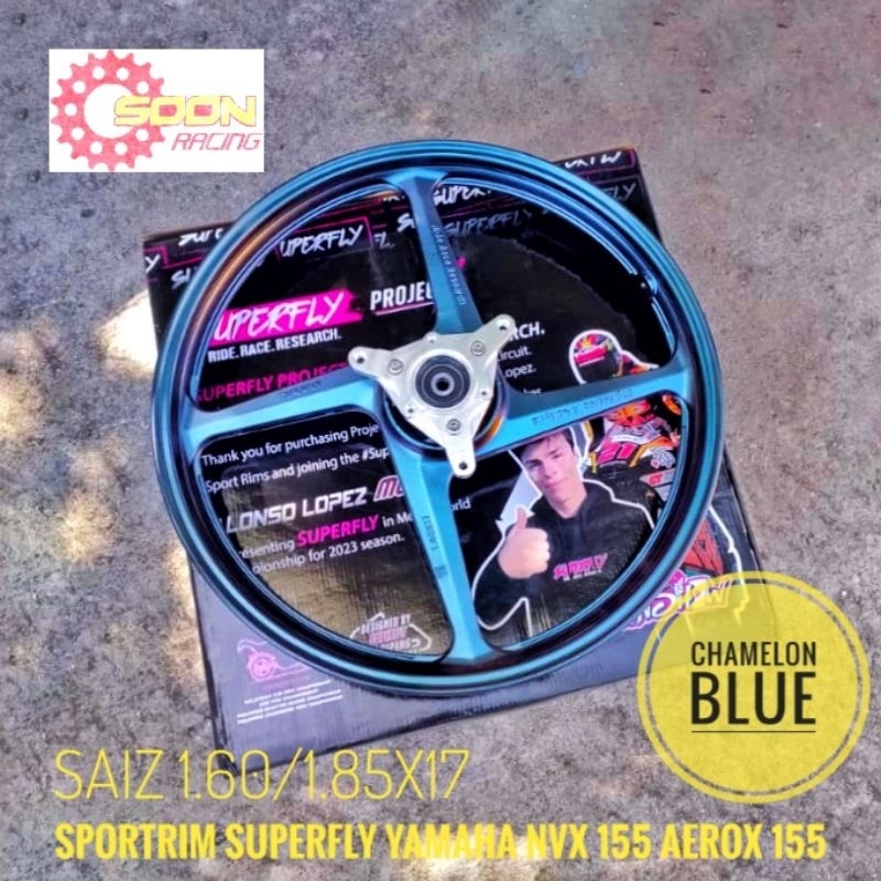 SUPERFLY NVX SPORT RIM SUPER FLY PROJECT X 4 KAKI YAMAHA NVX155 AEROX ...