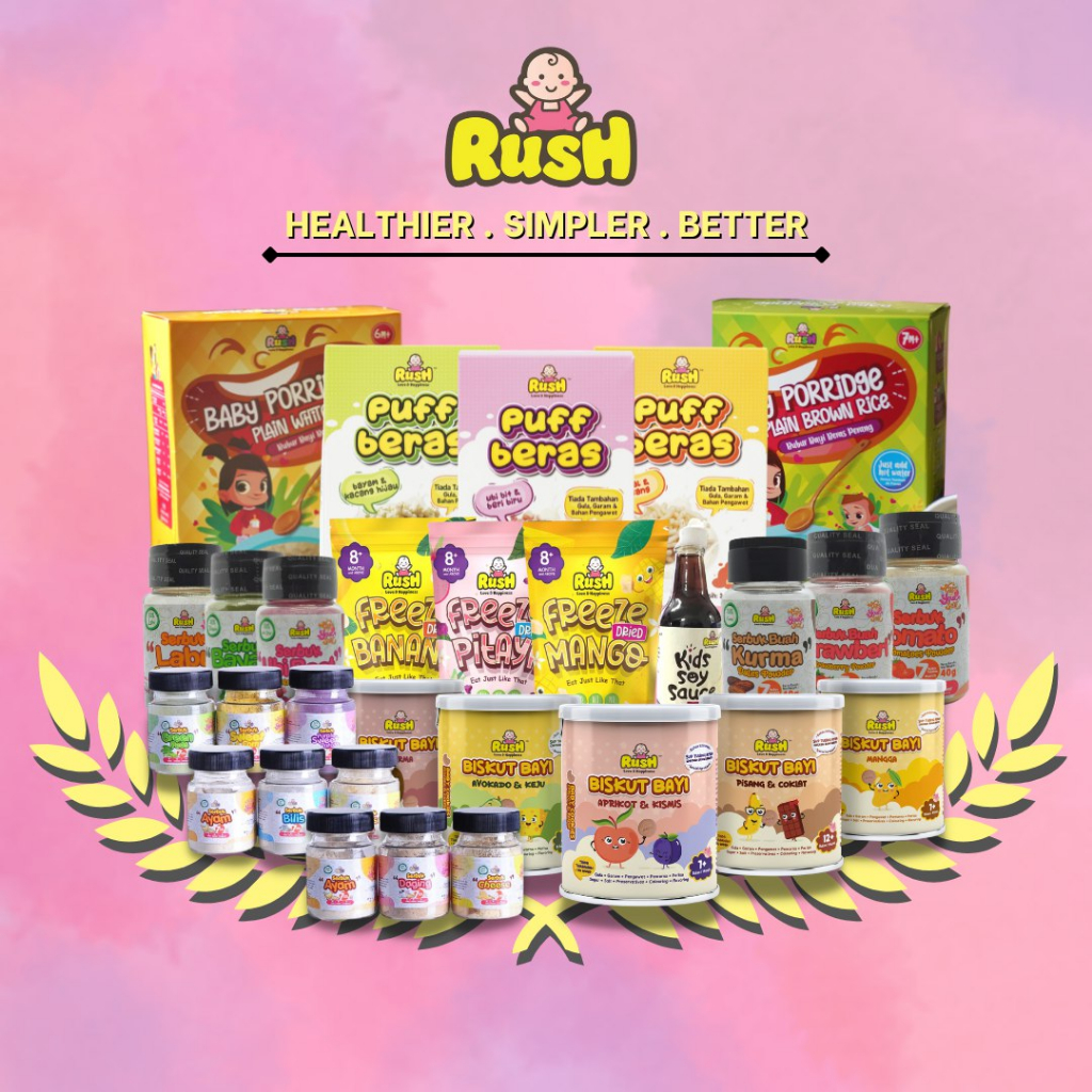 Rush Baby Hq- Baby Biscuit / Fruit Melt / Baby Noodle /Fruit Puff SNEK ...