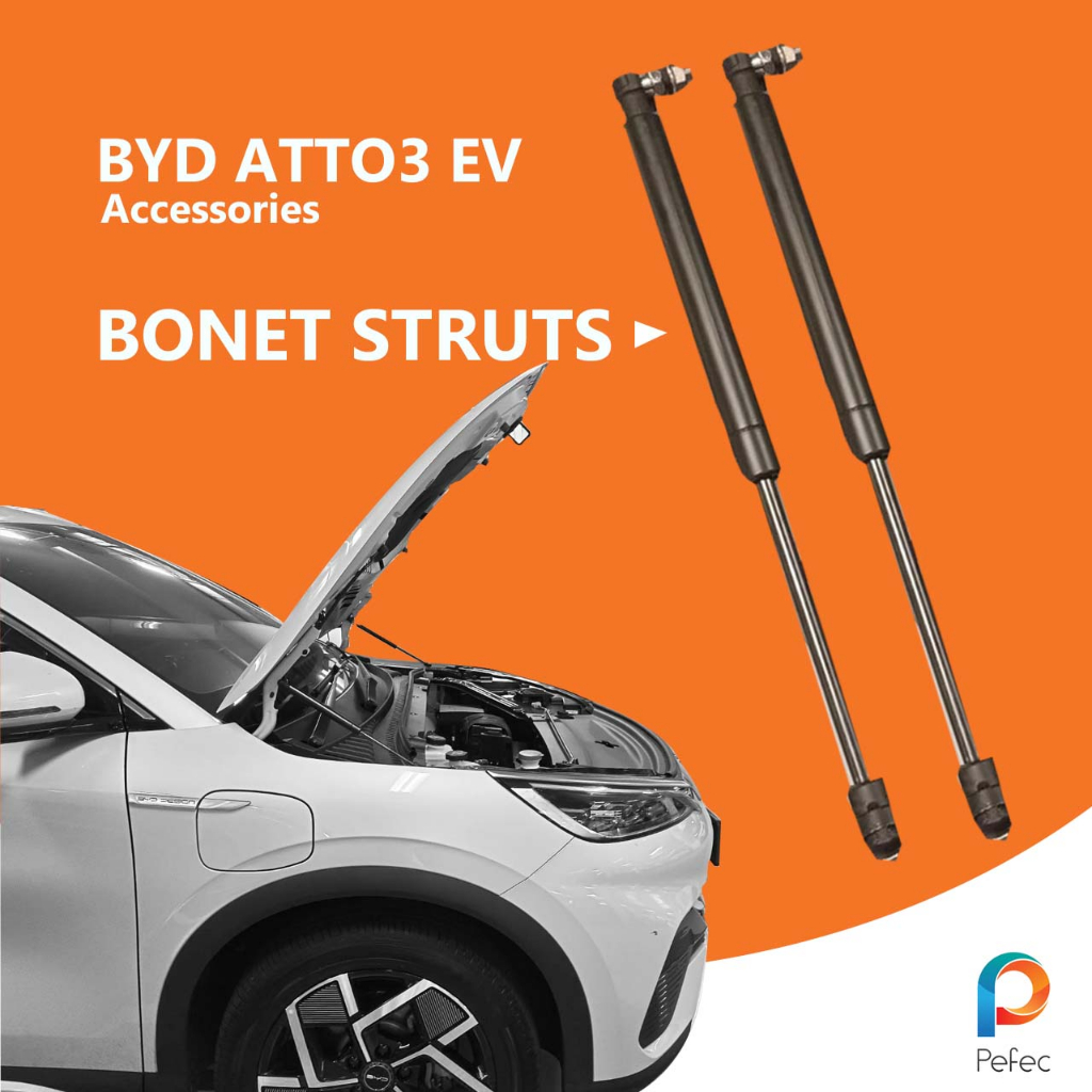 BYD ATTO3 Car Struts Front Bonnet Hood Rear Frunk Boot Shock Lift Strut ...
