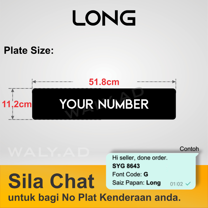 3D Crystal Car Number Plate Nombor Plat Kereta Kristal No Plat Timbul ...