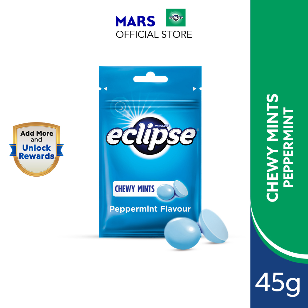 Eclipse Chewy Mints Peppermint Bag 45g Chewy Candy / Intense Freshness | Shopee Malaysia