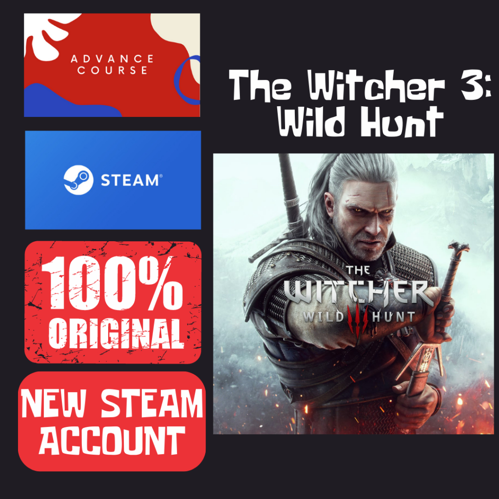 PC Steam Game 100% Original - The Witcher 3:Wild Hunt [NEW STEAM ...