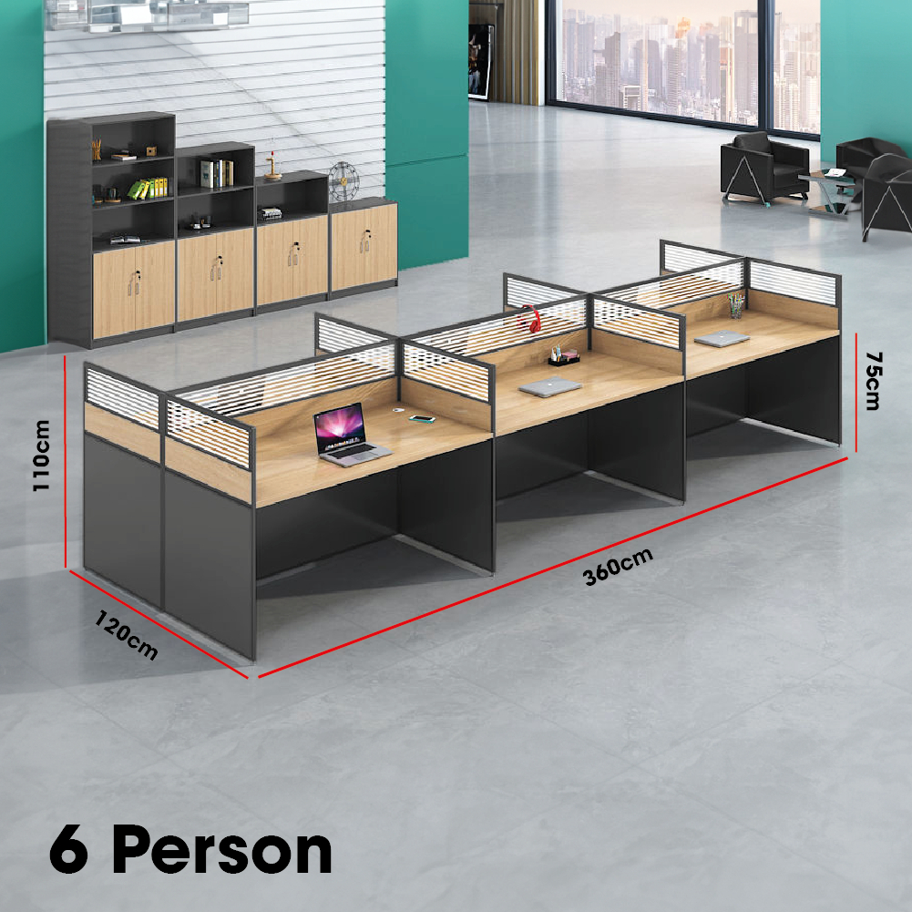 Meja Office desk Workstation Table Staff computer desk 1/2/4 /6/8 ...