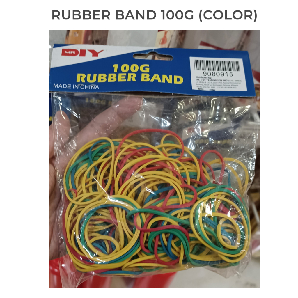 Getah Elastik Rubber Band Warna 100g | Shopee Malaysia