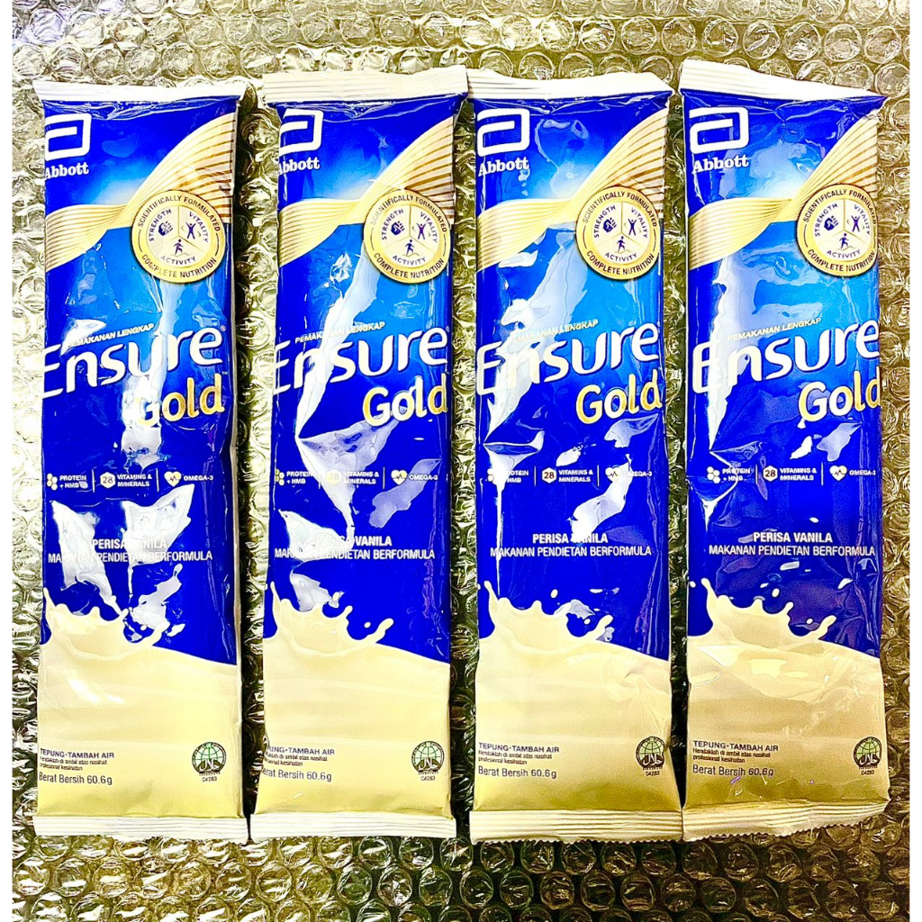 ENSURE GOLD SACHET 60.6g VANILLA/WHEAT (exp 11/2024) | Shopee Malaysia
