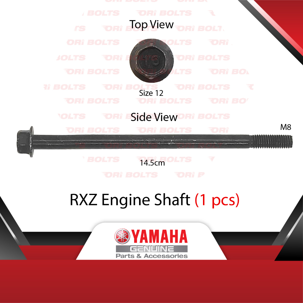 Yamaha Original RXZ (1502) Milli Cata Catalyzer Shaft Gantung Engine ...