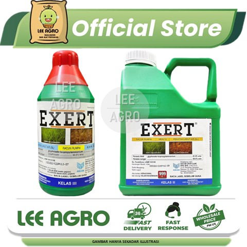 1L/4L EXERT (GLYPHOSATE-ISOPROPYLAMMONIUM 41.0%) /RACUN RUMPAI/WEED ...