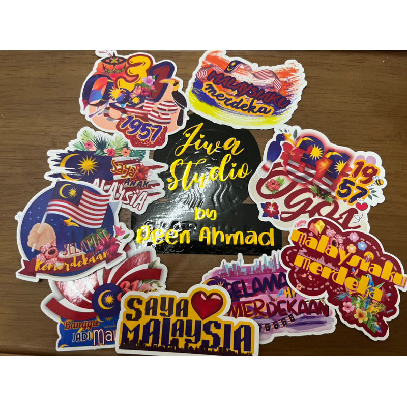 1pc Sticker Hari Merdeka | Malaysiaku Merdeka | Saya ️ Malaysia | Saya ...