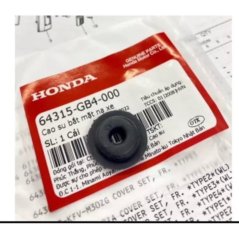 HONDA EX5 EX5 DREAM FRONT PANEL RUBBER ORIGINAL THAI GETAH DADAH DEPAN ...