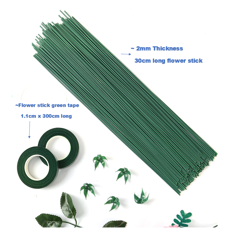 Flower wire / Dawai bunga stems 30cm long (2mm thick) (High Quality ...