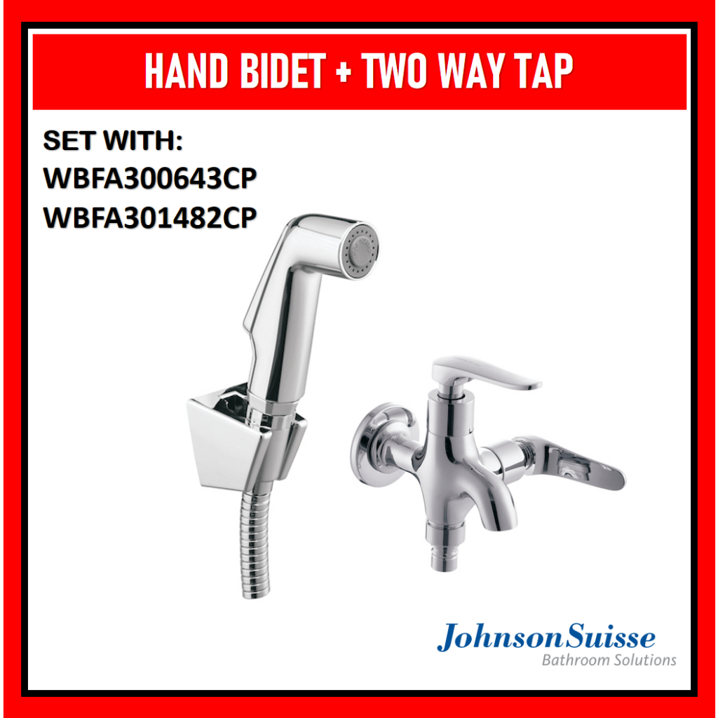 JOHNSON SUISSE 300643 Hand Bidet Set with JOHNSON SUISSE 301482 Two Way ...