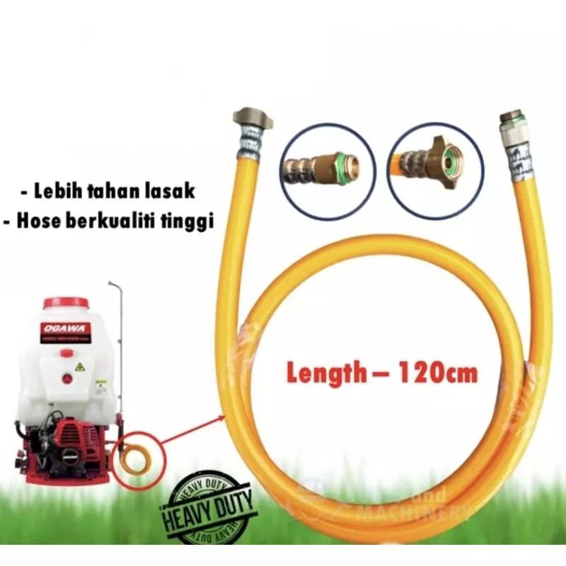 (Ready Stock) 3Feet 8.5mm High Pressure Knapsack Sprayer Hose (Tahan ...