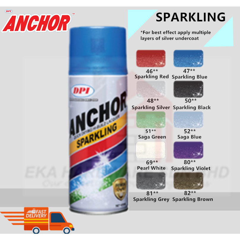 ANCHOR SPRAY PAINT - SPRAKLING COLOUR (400ml) | Shopee Malaysia