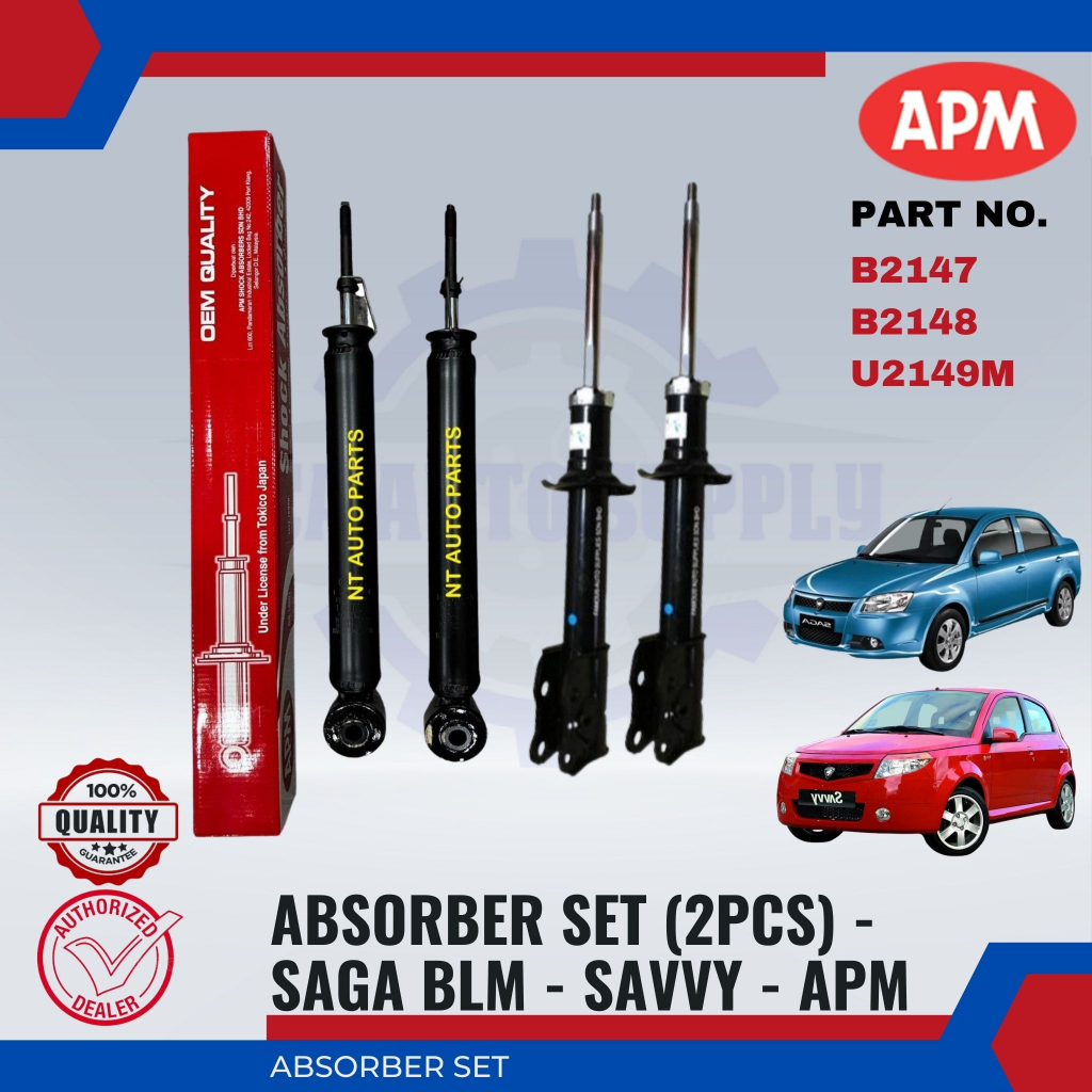 Absorber Set-Proton Saga BLM-Savvy-APM-B2147-U2149 | Shopee Malaysia