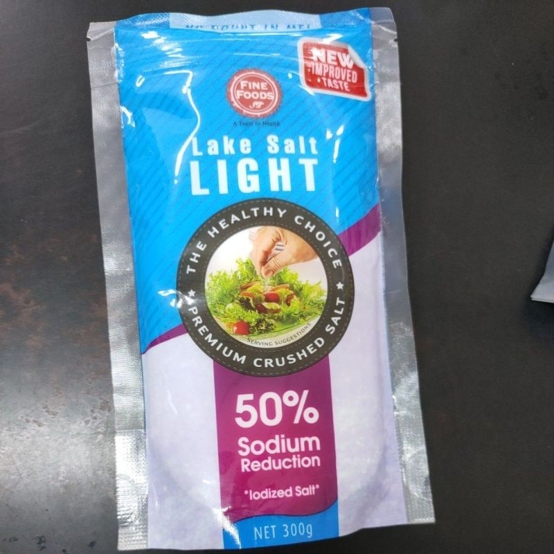 50% Sodium reduction fine foods lake salt light 300g | Shopee Malaysia