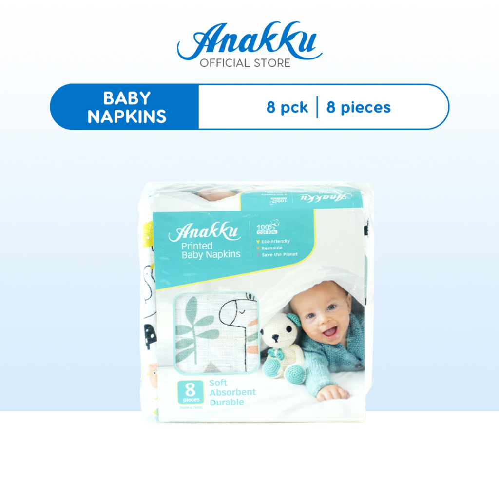 Anakku Printed Napkin (8 Pcs) 121-625 | Shopee Malaysia