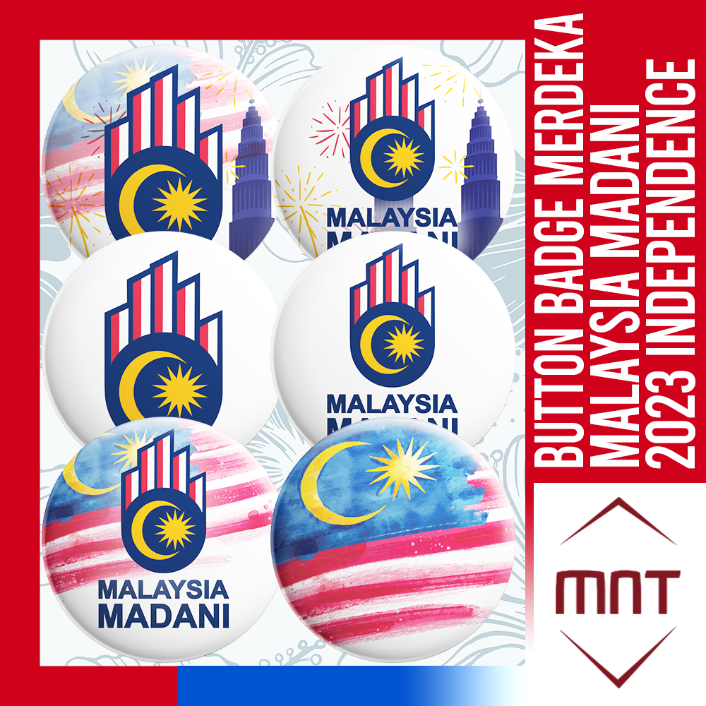 [MNT][No Minimum][Merdeka 2023] Button Badge 58mm Merdeka Independance ...