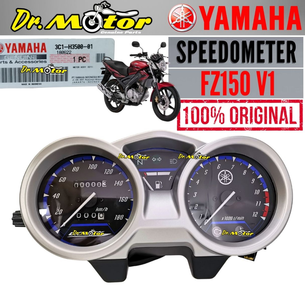 YAMAHA FZ150 V1 FZ 150 Speedometer Assy Speed Meter Sped Miter Odometer Spedmiter Spid 3C1-H3500 ...