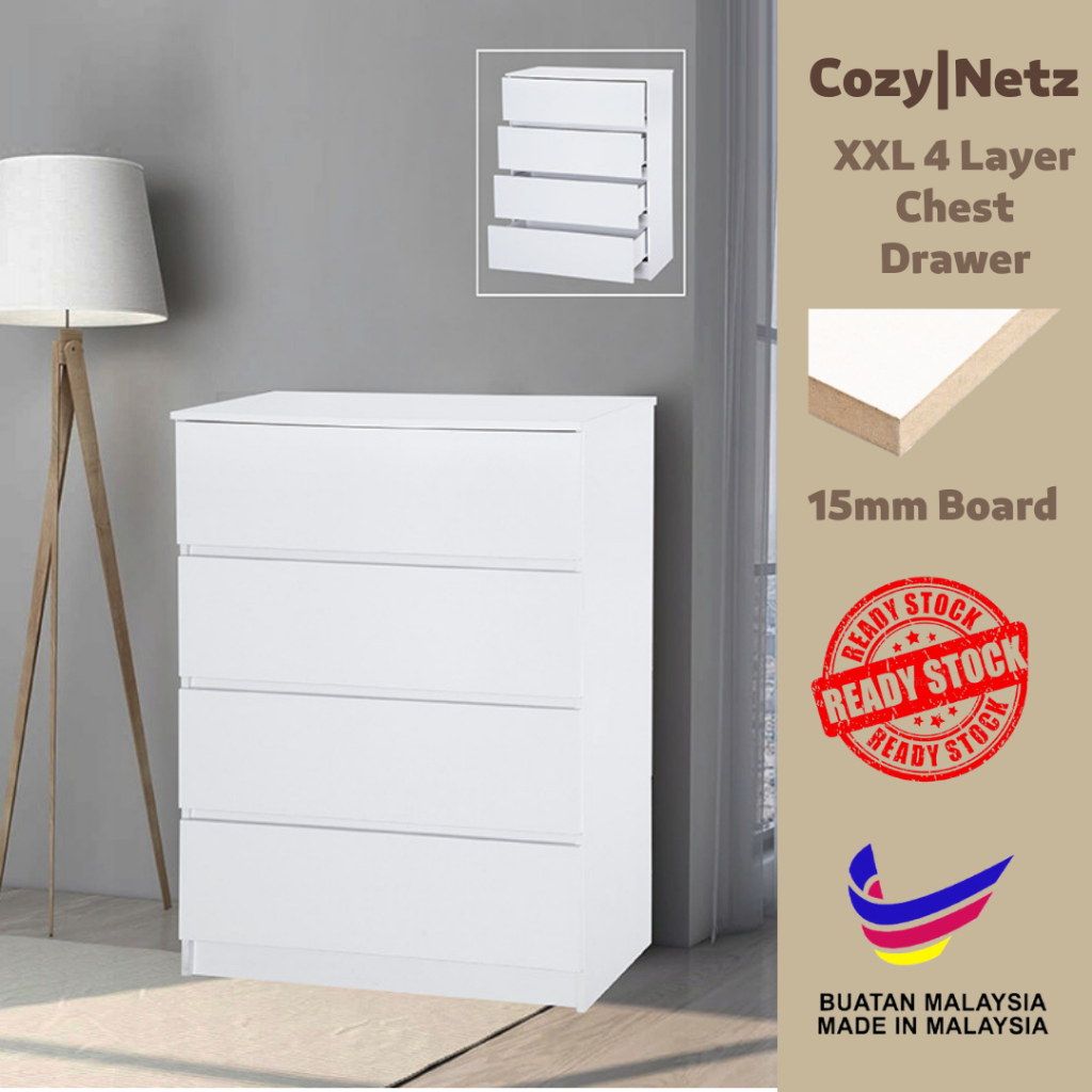 [XXL Size][105cm x 80cm][ReadyStock] CozyNetz 3/4Layer Chest of Drawer ...