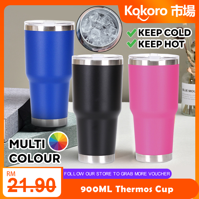 Kokoro - [Ready Stock] 900ml Amazing Thermos Cup Ice Cup Keep Cold & Hot 304 Stainless Steel ...