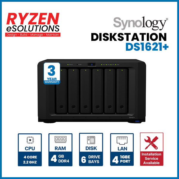 Synology DiskStation DS1621+ 6-Bay NAS Enclosure | Shopee Malaysia