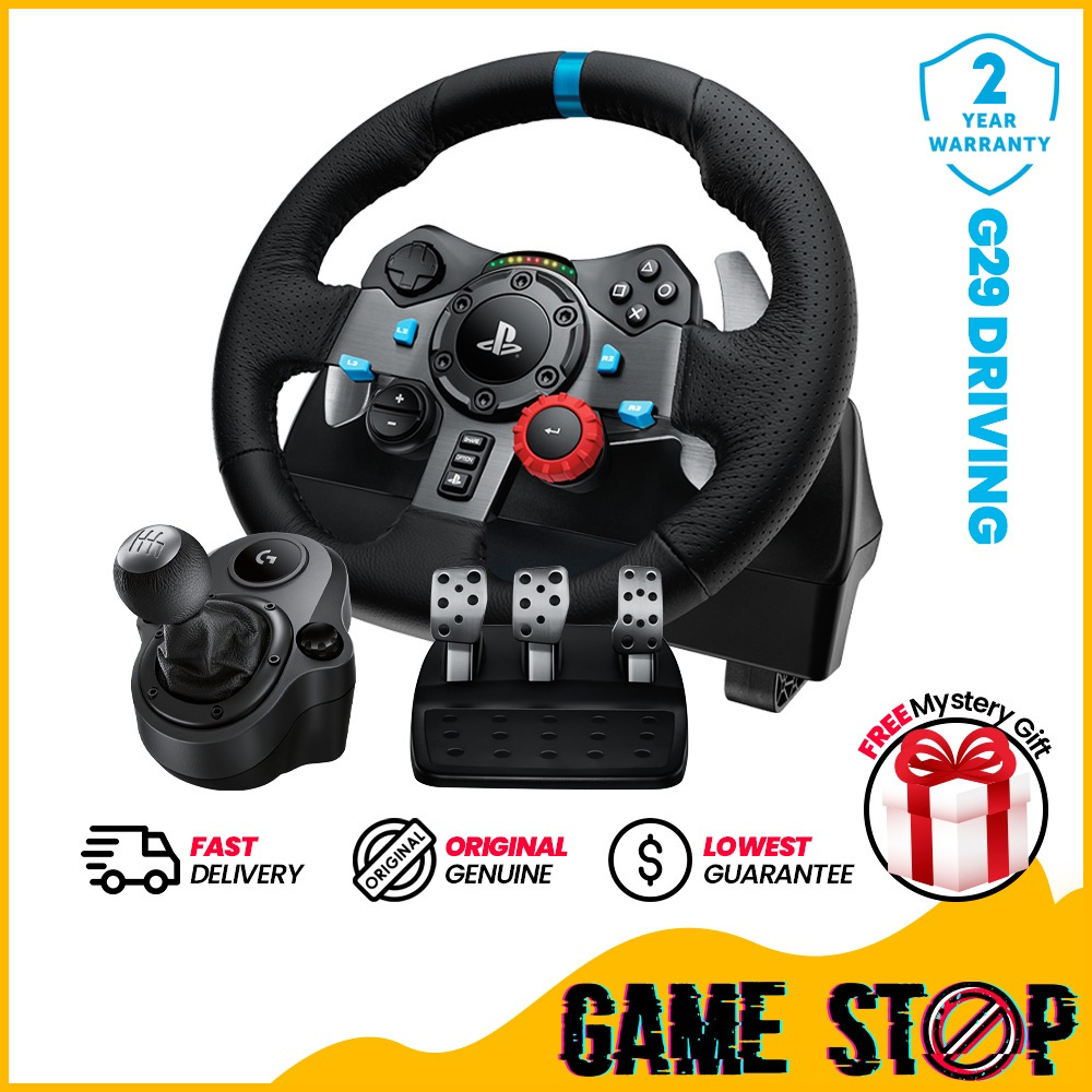 Logitech PS4/PS5/PC G29 Driving Force Racing Steering Wheel + Drive ...