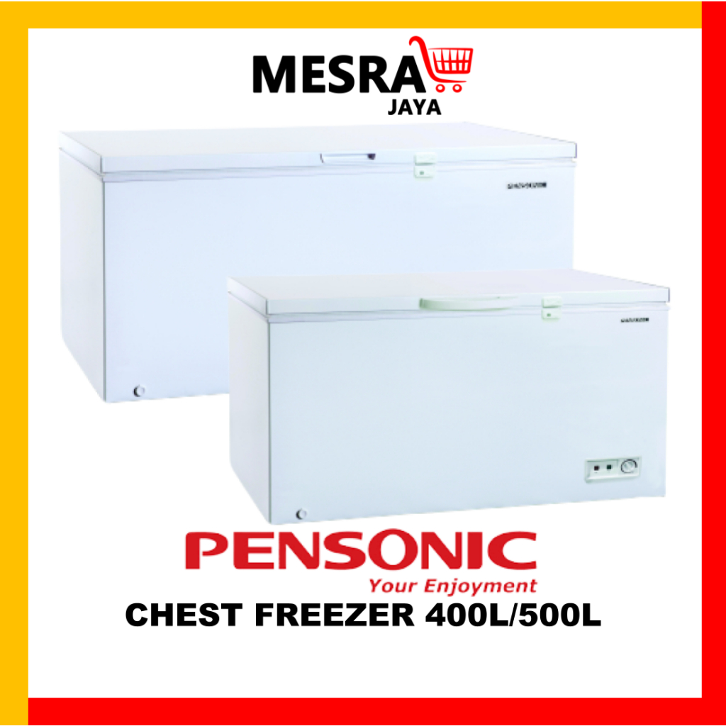 PENSONIC CHEST FREEZER PFZ402 400L / PFZ502 500L PETI DINGIN BEKU ...