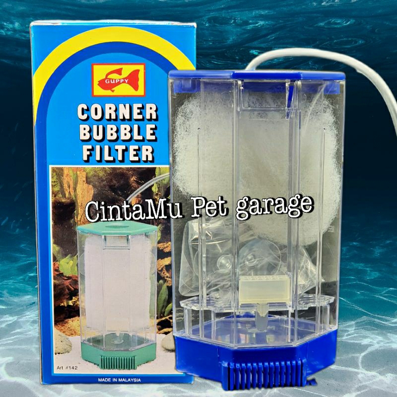 Aquarium corner bubble filter akuarium penapis filter air XHED | Shopee ...