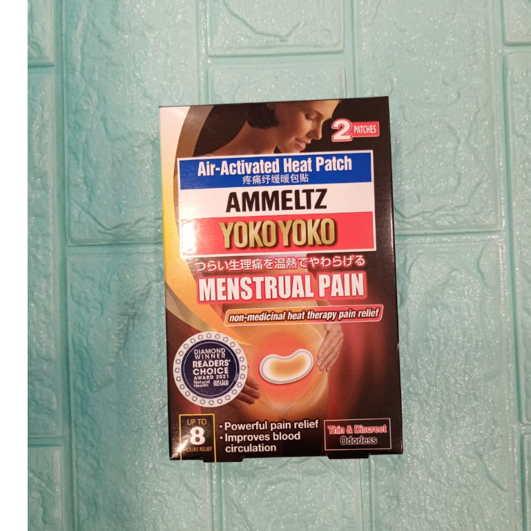 AMMELTZ YOKO YOKO HEAT PATCH 2PCS ( MENSTRUAL PAIN/NECK & SHOULDER PAIN ...