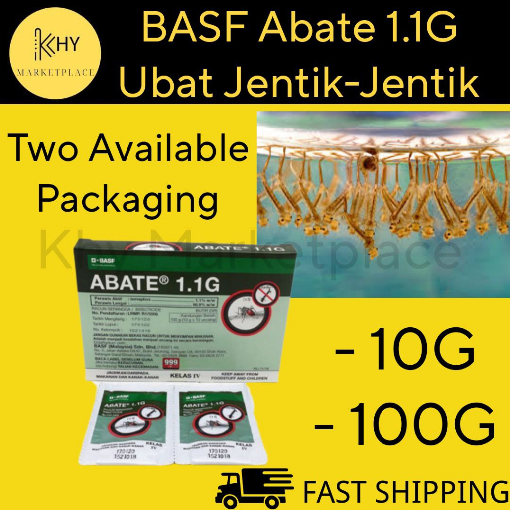 Abate Aedes Mosquito Larvae Killer 1.1G BASF | Shopee Malaysia