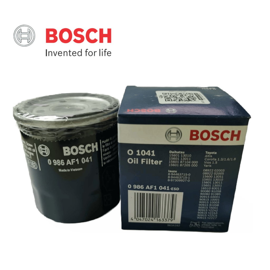 [EM]BOSCH OIL FILTER- Toyota Vios Altis Wish oil filter 0986AF1041 ...