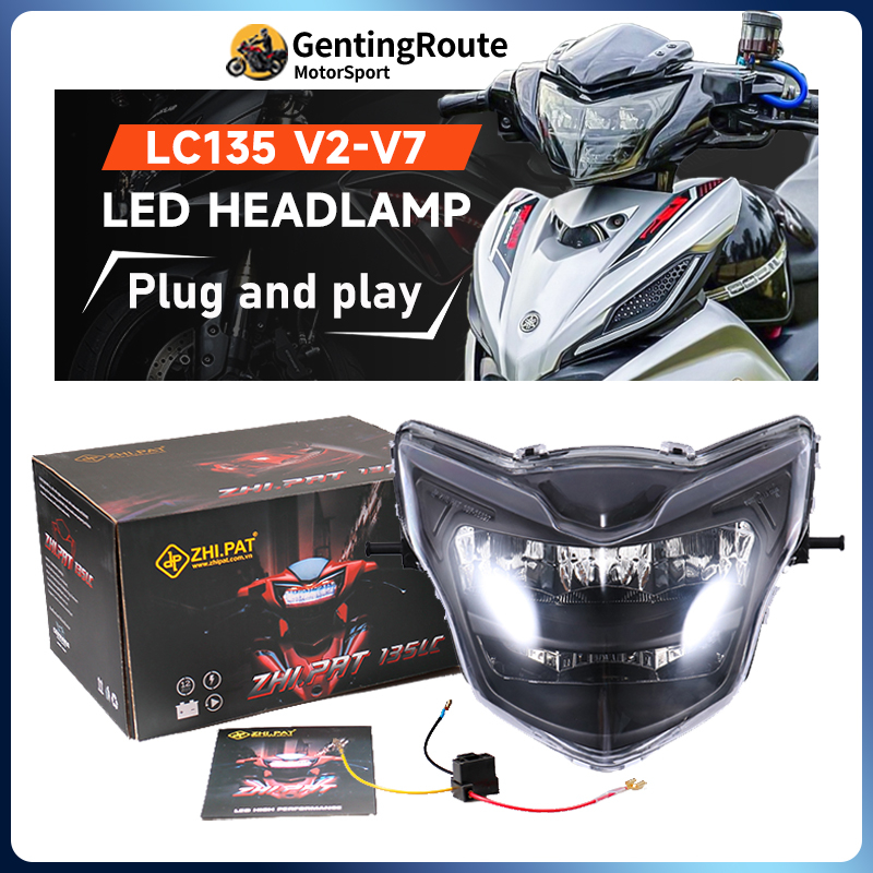 LC135 HEADLAMP LAMP DADA LAMPU DEPAN YAMAHA LC 135 V2 V3 V4 V5 V6 V7 LAMPU LED MATA GABAN LC135 ...