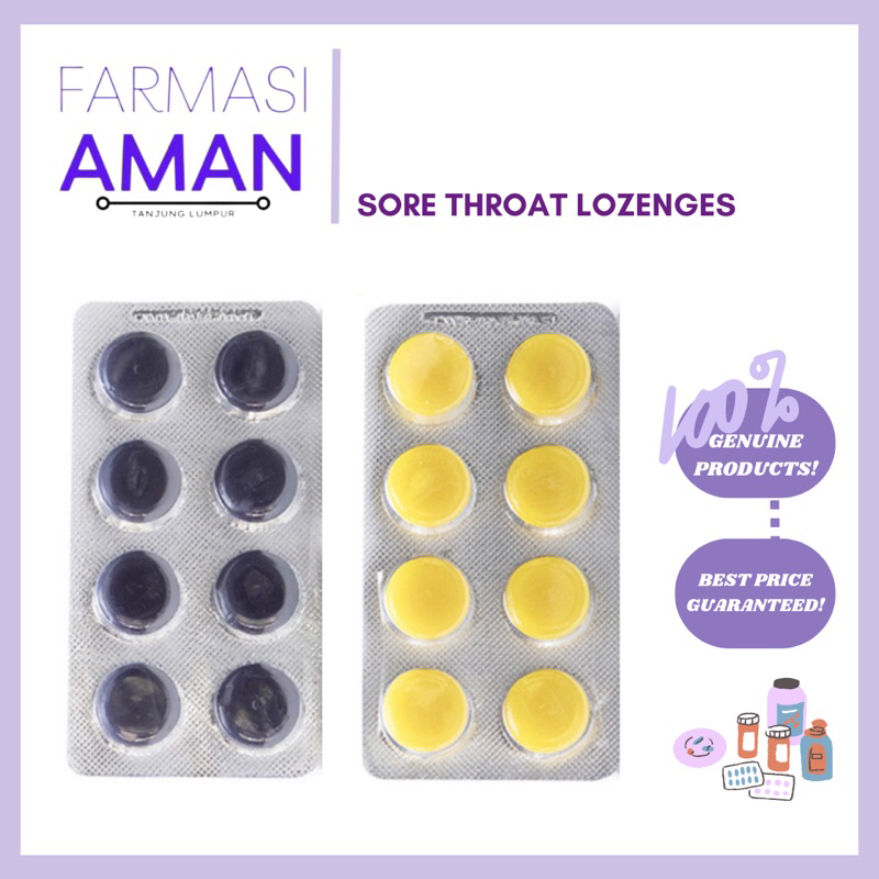 Lozex Soothing And Refreshing Sore Throat Lozenges 8s Blackcurrant