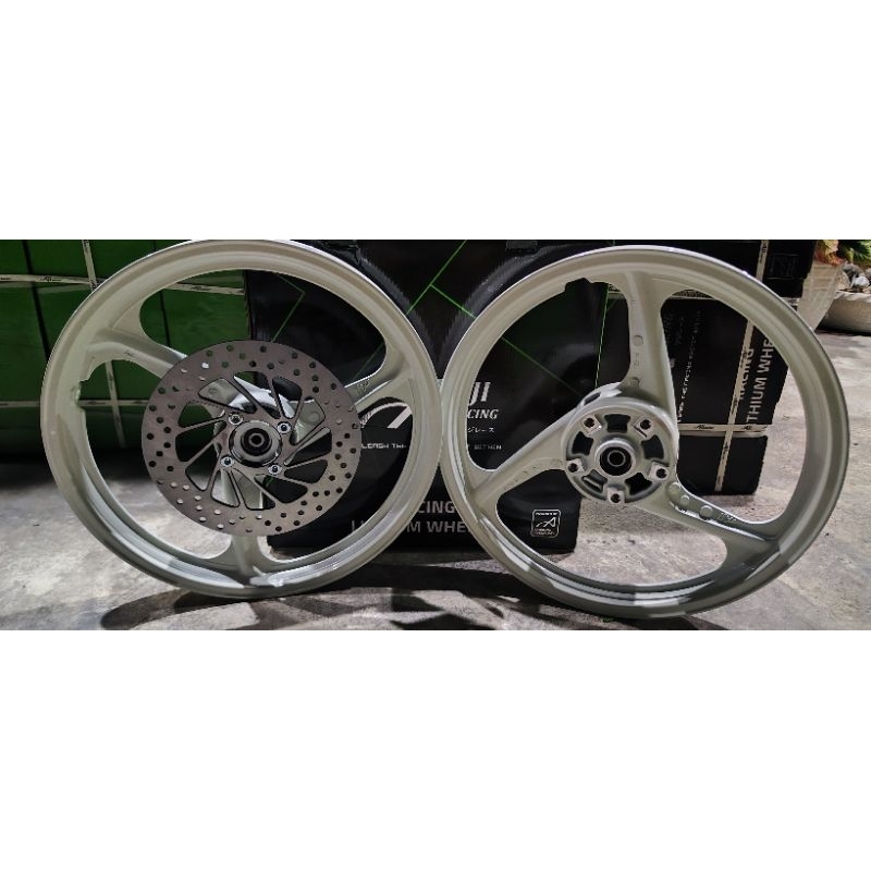 AJI RACING SPORT RIM Y15 Y16 3BATANG 3KAKI 6BATANG 6KAKI 160/185 BLACK ...