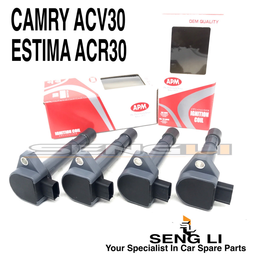 TOYOTA CAMRY ACV30 / ESTIMA ACR30 2.4CC-100% ORIGINAL APM IGNITION PLUG ...