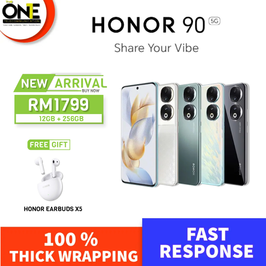HONOR 90 5G (12GB+256/512GB) | 200MP ULTRA CAMERA | 66W SUPERCHARGE ...