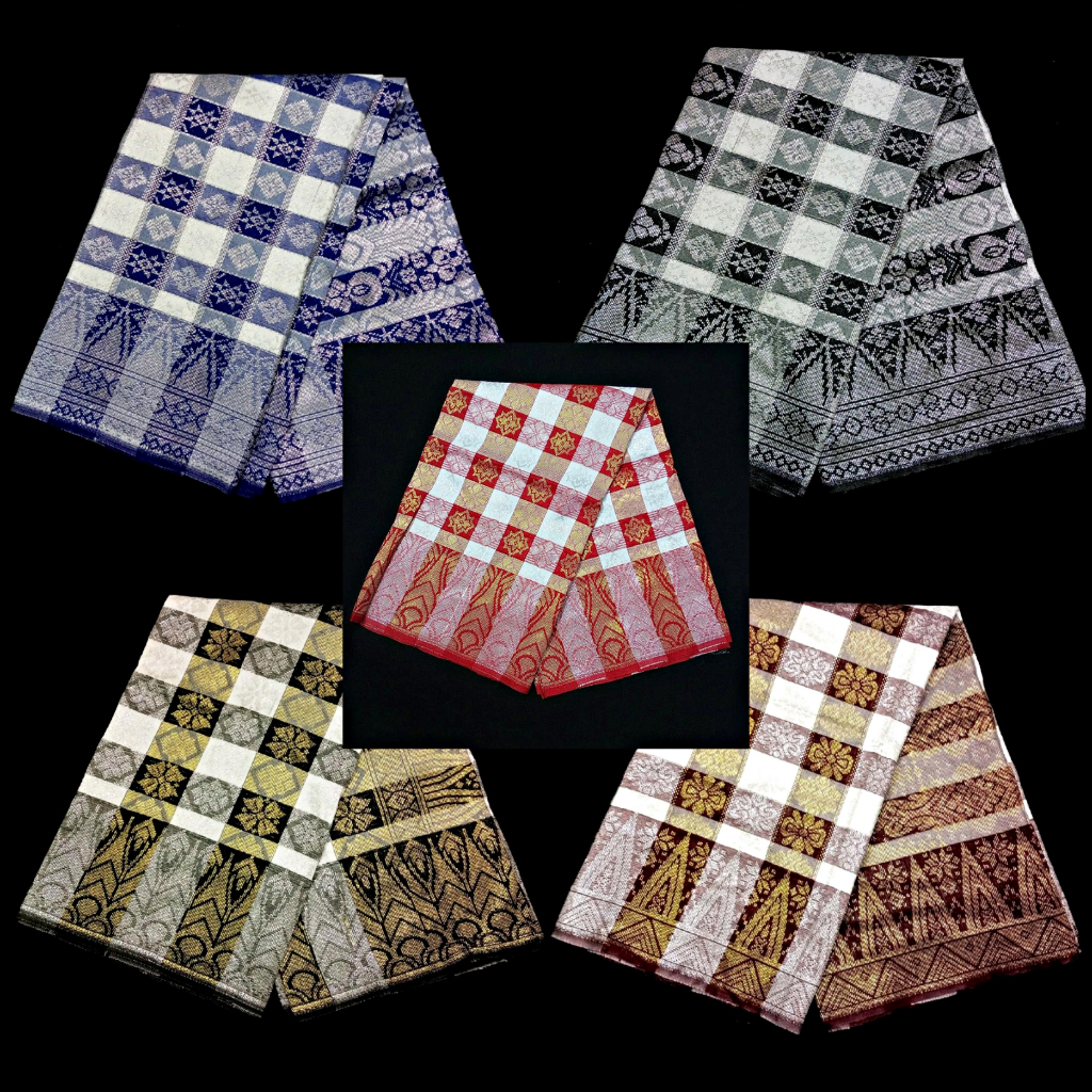 Sampin Songket raya Mura Royal Premium by ZABRO "Multi Colors", Siap ...