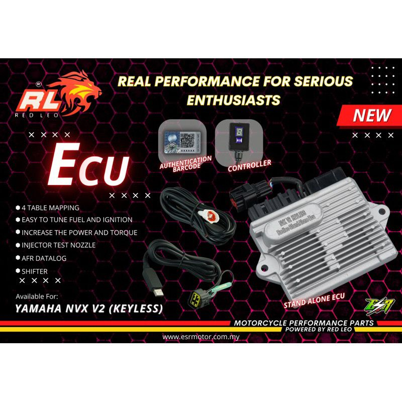 REDLEO ECU ULTRA PRO Y15 V1/V2 Y16 RS150 RSX SRL115 LC135V8 SIAP MAP ...