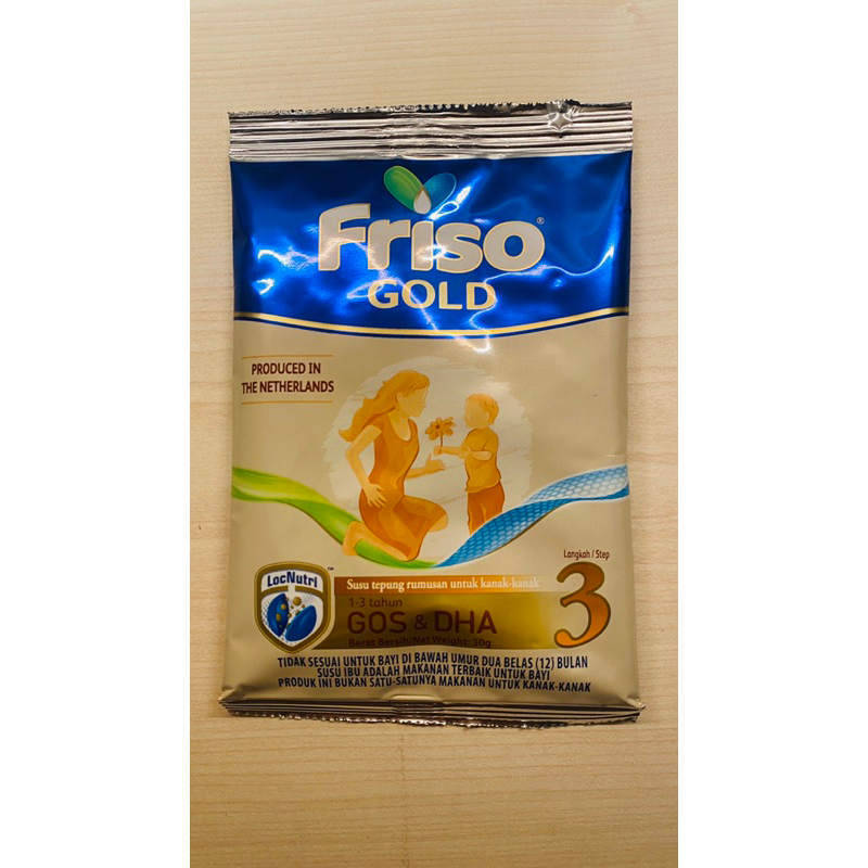 Friso Gold Step 3 Sample Pack 30g /1-3 years/ 1-3 tahun/ exp 10/09/2026 ...