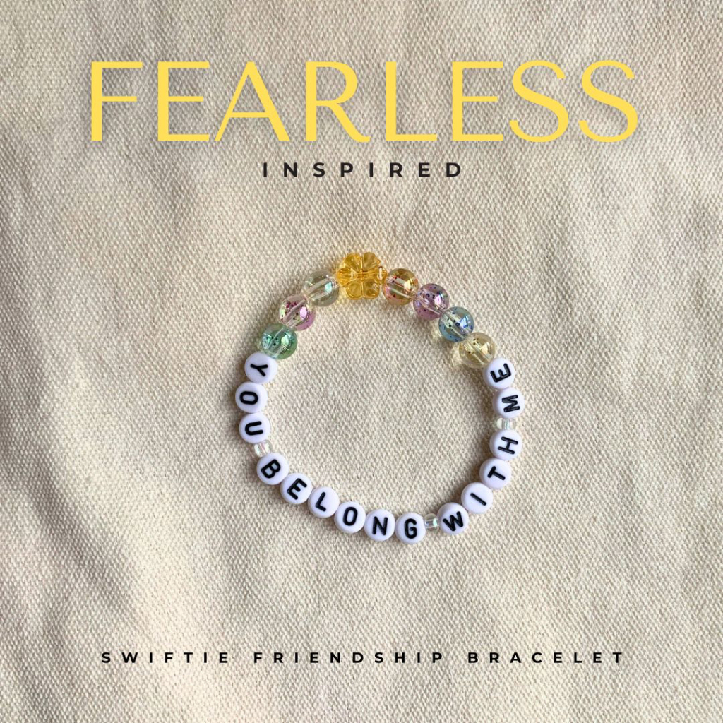 Taylor Swift inspired FEARLESS era friendship bracelet for swiftie ...