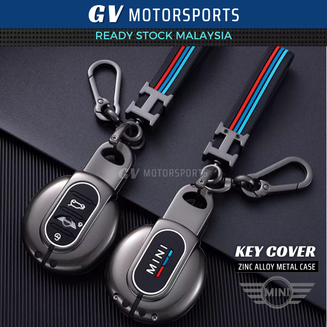 READY STOCK Mini Cooper Cover Case Car Zinc Alloy Metal Fob Keychain ...