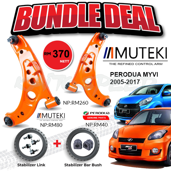 MUTEKI Myvi Old / Lagi Best / Icon 2005-2017 Front Lower Arm ...