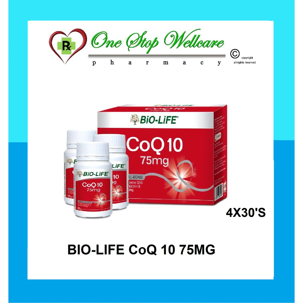 BIO-LIFE COQ10 75MG 4X30'S (EXP:09/2025) | Shopee Malaysia