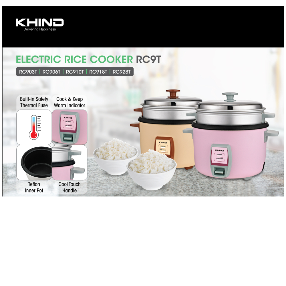 KHIND Rice Cooker RC-918T | Shopee Malaysia