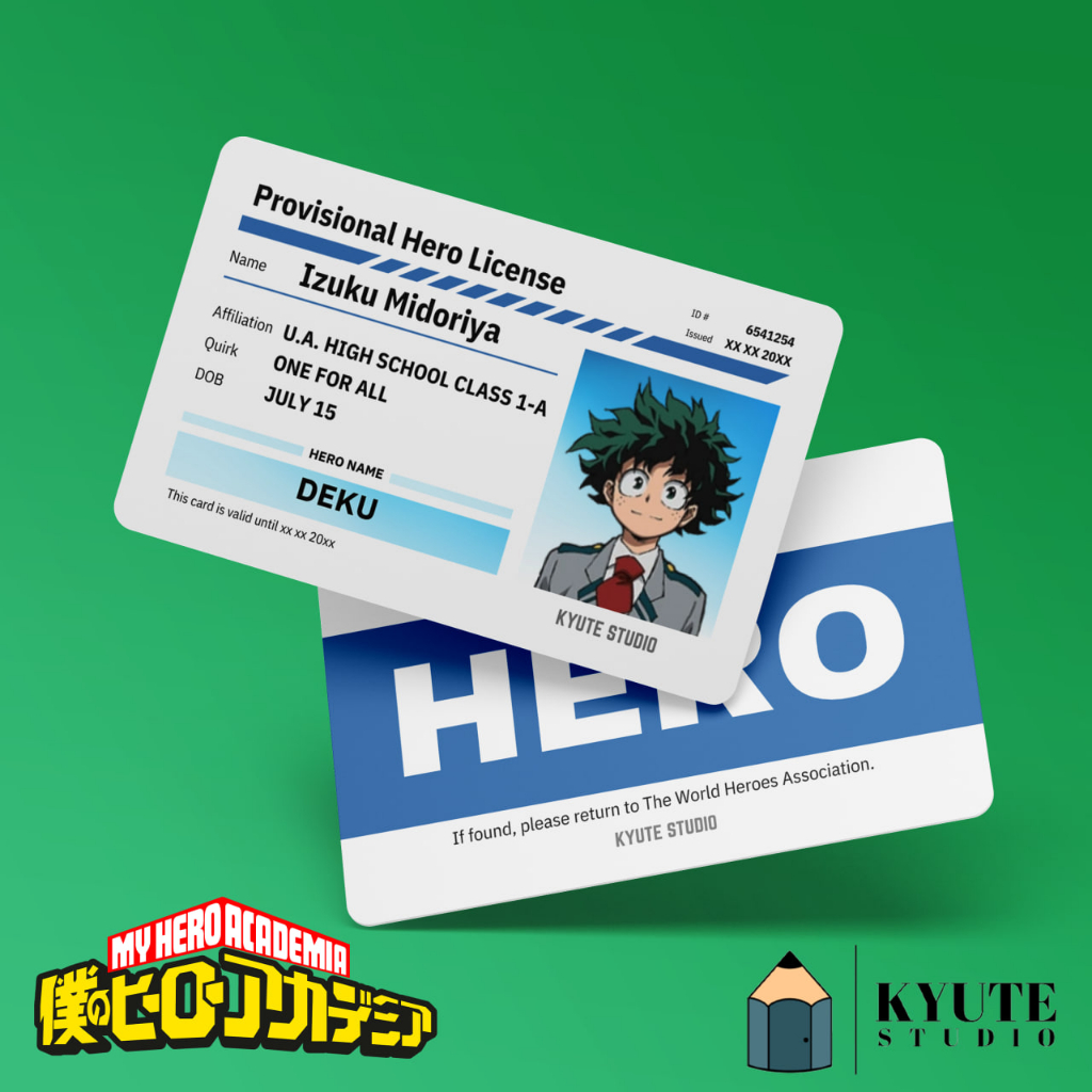 MY HERO ACADEMIA [MHA/BNHA] ID CARD COLLECTION | Shopee Malaysia