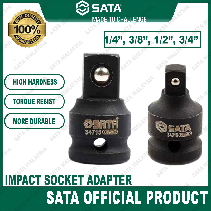 SATA Impact Socket Adapter 1/4" 3/8" 1/2" 3/4" Pneumatic Socket Adapter ...