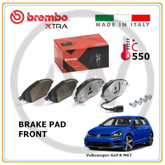 BREMBO XTRA Volkswagen Golf R MK7 2.0 Front Sport Performance 550°C ...