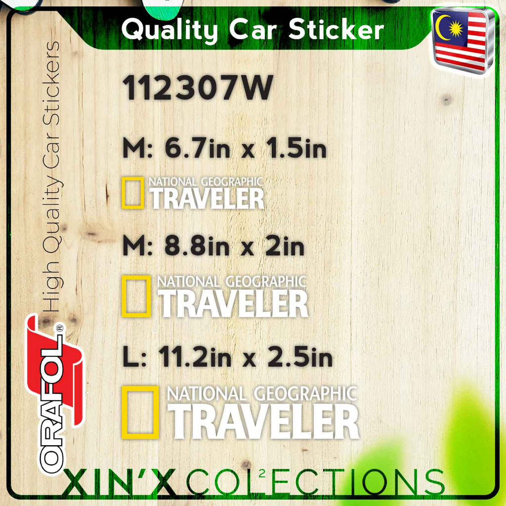 Pelekat Kereta Car Sticker National Geographic Expeditions NAT GEO ...