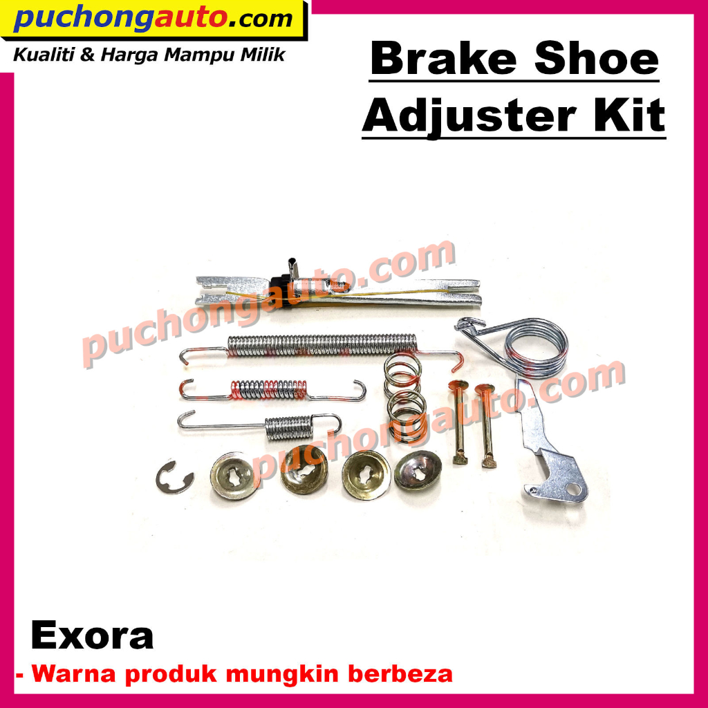Brake Shoes Adjuster Kit - Proton Exora Saga 12V - Brake Drum Spring ...