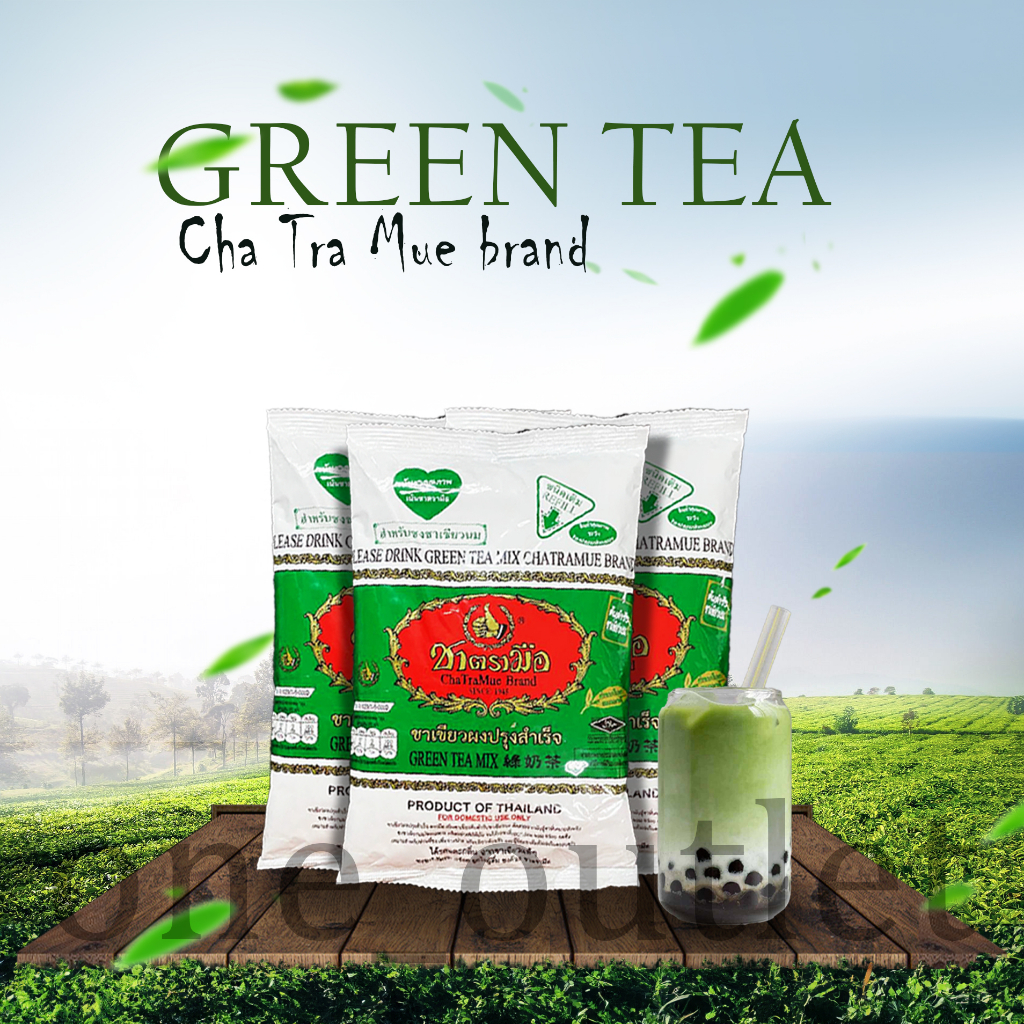 Green Tea Teh Hijau Daun Original Brand ChaTraMue / Green Tea Leaves ...